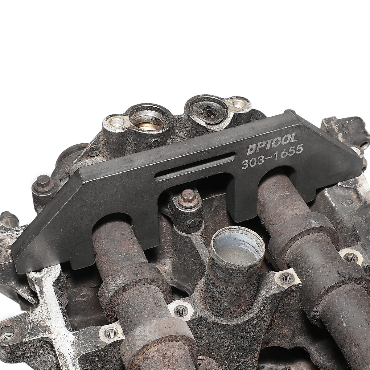 DPTOOL 303-1655 Camshaft Aligning Tool Compatible with Ford 3.5L V6 EcoBoost Upgraded GT F-150 Expedition Lincoln Navigator Cam Alignment Timing Tool with Cylinder Head Screw Removal Socket