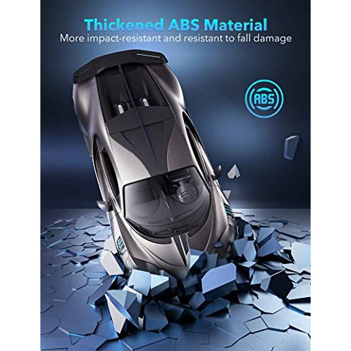 MIEBELY Bugatti Divo Remote Control Car, Rechargeable High Speed Toy Car 12km/h Officially Authorized Model Car 2.4Ghz Vehicle Racing Hobby Rc Car Children, Adults with LED Lights Birthday Gift