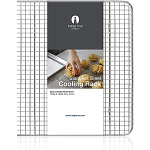 Stainless Steel Cooling Rack Half size - Commercial Grade Metal 11.5" x 16.5" | 1 Piece | Cooking Rack Designed To Fit Perfectly Into Baking Half Sheet Pan