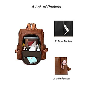 Shaelyka 3 Ways Small Lightweight Backpack Purse for Women, Anti-theft Backpack Purse, Water-resistant Travel Daypack