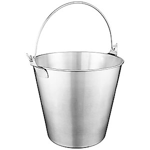 Winco Stainless Steel Utility Pail, 13-Quart