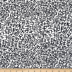Kaffe Fassett Collective Amaze White, Fabric by The Yard