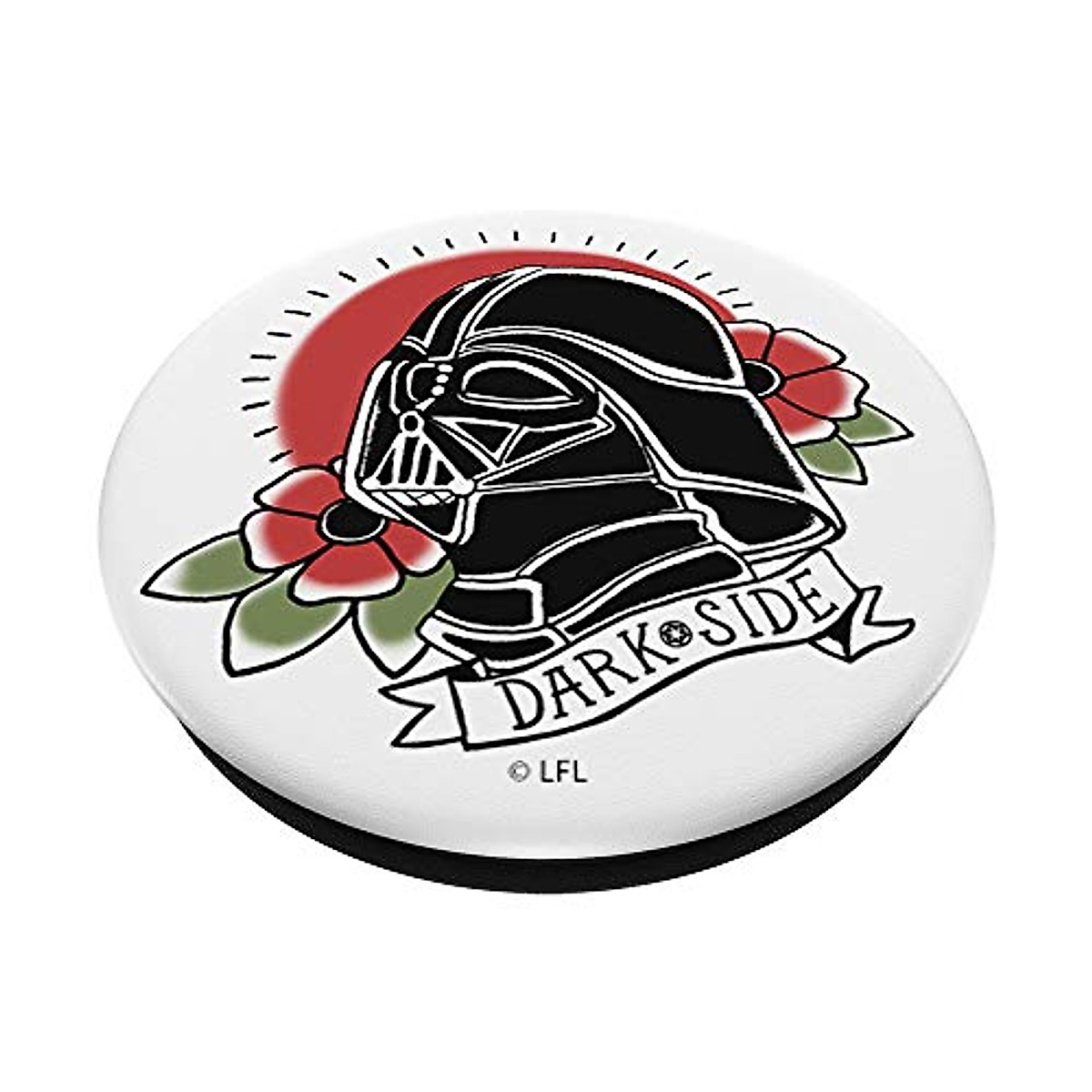 Star Wars Darth Vader Floral Classic Tattoo Design PopSockets PopGrip: Swappable Grip for Phones & Tablets
