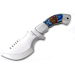 Old Ram Handmade Collection Full Tang Tracker Survival Camping & Hunting Knife Custom Handmade Fixed Blade Knife W/Leather Carrying Sheaths (5041)
