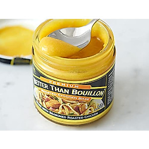 Better Than Bouillon Premium Roasted Chicken Base, Made with Seasoned Roasted Chicken, 38 Servings, Blendable Base for Added Flavor, 8-Ounce Jar (Pack of 1)