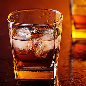 QAPPDA Heavy Base Whiskey Glasses 8 ounce Set, Rock Glasses Whiskey Shot Glasses For liqueur,Double Side Cordial Glasses,Vodka Glass Cups,Cocktail Glass Tequila Cups Small Glass Cups set of 12…