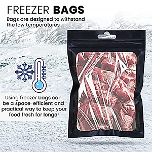 STRATUS88 400 Pack Resealable Mylar Bags - Food Storage Bags - |4 X 6 Inch Size Smell Proof Bag Transparent Front Window Packaging Matte Black Baggies for Small Kitchen Organization