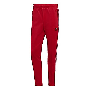 adidas Originals Men's Adicolor Classics Beckenbauer Track Pants, Vivid Red, Small