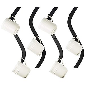 Coffee Mug Wall Rack - Metal Mug Racks for Wall - Unique "S" Curve Design - Wall Mug Rack - Coffee Cup Rack Wall Hanging Holder - Teacup and Mason Jar Hanger Display Holder