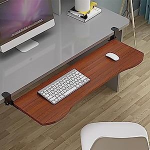 BBAUER Keyboard Tray, Under Desk Keyboard Tray, Desk Keyboard Tray Slide Out, Ergonomic Keyboard Tray, for Home or Office