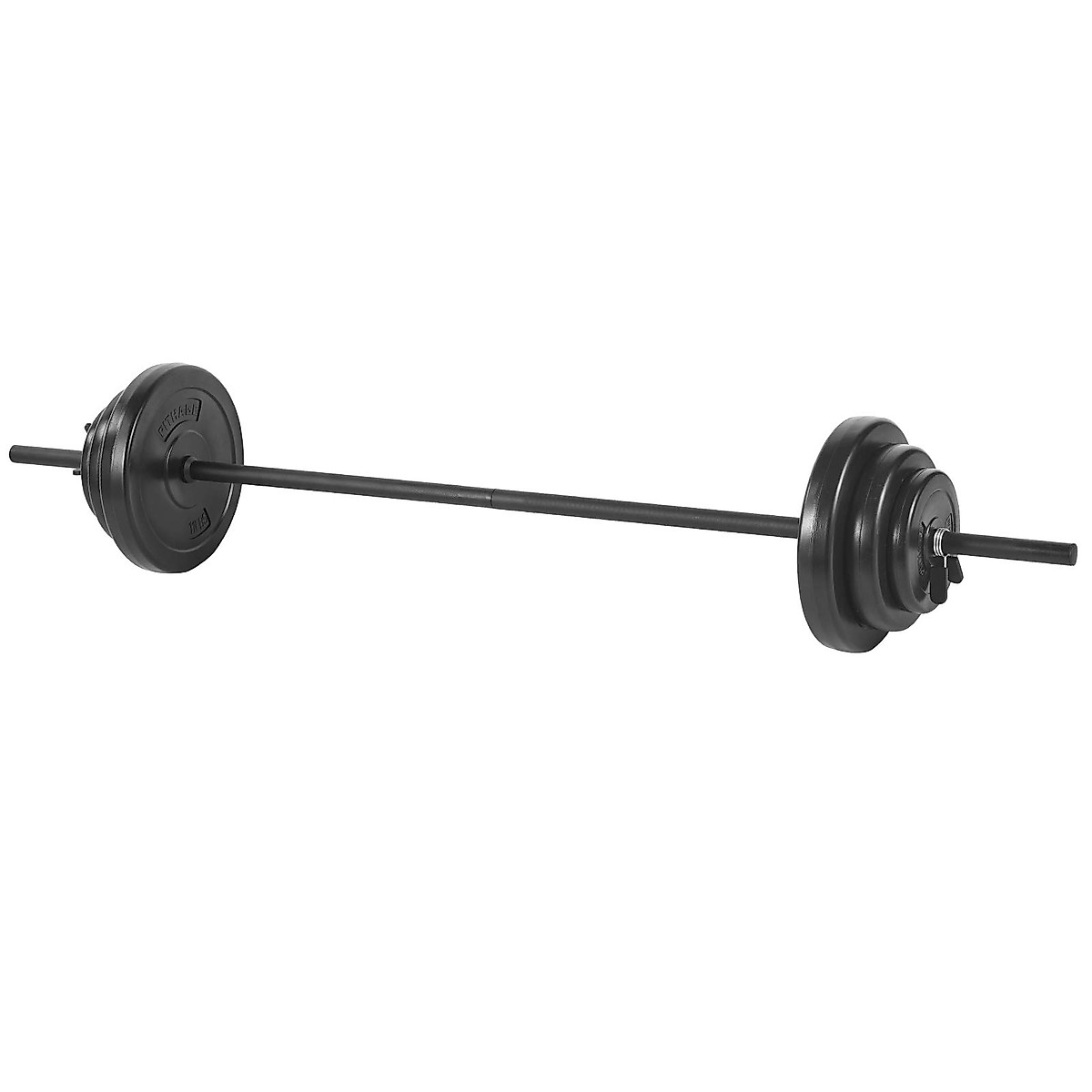 PITHAGE Barbell Weight Bar Set Adjustable Weights Lifting 45 LBS Deadlift Fitness Exercise Home Gym