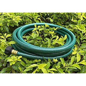 1/2 Inch Garden Hose 15FT, Boat Hose, Flexible & Durable, with 3/4" Solid PVC Male to Female Fitting for Household, Outdoo