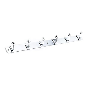 Richelieu Hardware 16943 Utility Hook Rack 19-5/8 in (500 mm), Chrome