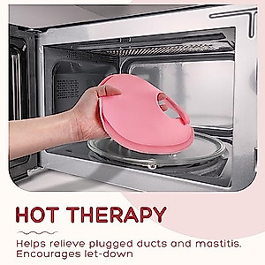 Luguiic Breast Ice Pack for Nursing Soreness, Engorgement, Mastitis, Nipple Pain, Hot or Cold Therapy for Breastfeeding or Breast Augmentation for Nursing Mothers