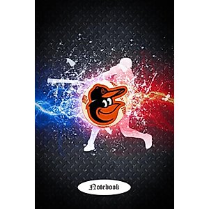 Notebook : Baltimore Orioles Lined Notebook Journal 102 Pages - Independence Day Gift Types #33