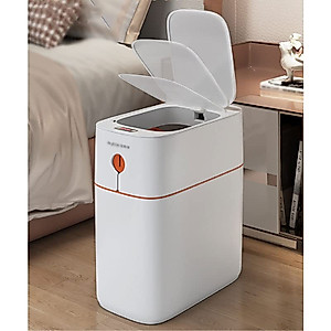 N/A Electronic Automatic Trash Can Automatic Packaging 13L Household Toilet Bathroom Waste Garbage Bin Smart Sensor Trash Can