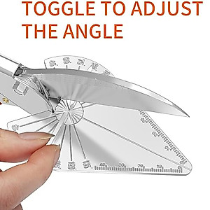 GARTOL Large Miter Shear Cutter, Multifunctional Multi Angle Trunking Shear, Angle Shears Scissors For Vinyl Wood Molding Trim, Angle Cutter Adjustable at 45 to 135 Degree with Replacement Blades