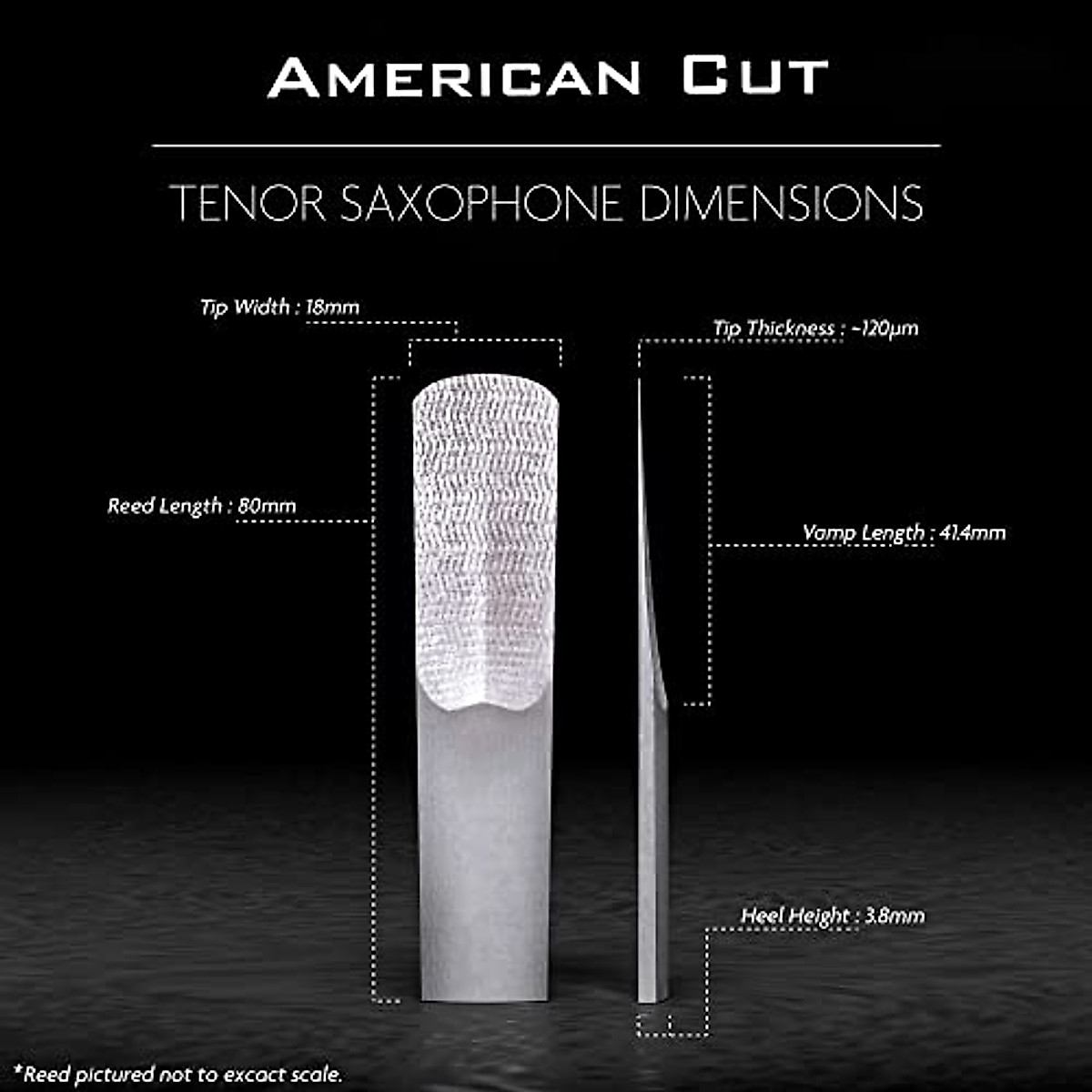 Légère Reeds - Tenor Saxophone Reed, American Cut, Strength 2.00 (TSA2.00) - Premium Synthetic Woodwind Reed