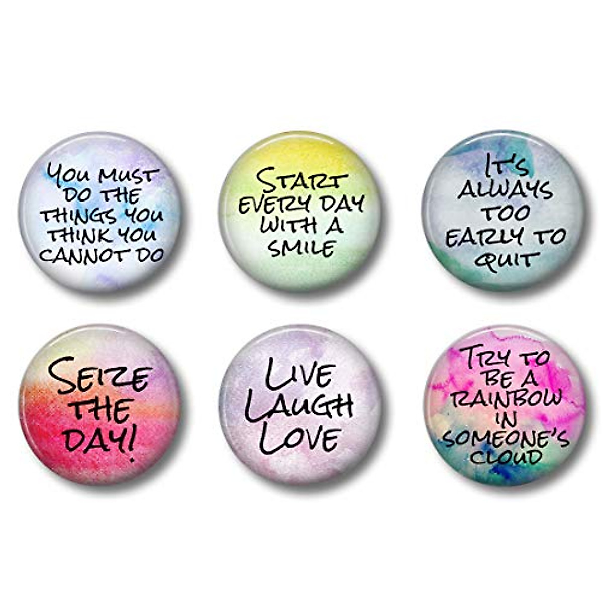 Cute Locker Magnets for Teens - Inspirational Motivational Quotes - Fun School Supplies - Whiteboard Office or Fridge - Funny Magnet Gift Set (Inspirational)