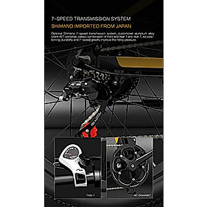 Bezior Electric Bike X500Pro for Adults, Foldable 26" x 1.95 Rubber Tire Electric Bicycle, 500w Motor 48V 10.4Ah Removable Battery, 20MPH Electric Mountain Bike, Suspension Fork, 7 Speed Gears