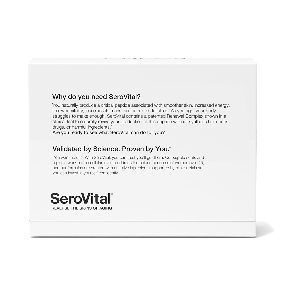 Serovital Renewal Complex, Serovital - Renewal Supplements - Female Critical Peptide Support - Revitalizer for Women, 120 Capsules (Pack of 1)