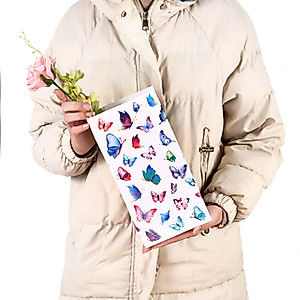 Cmecial 25Pcs Thickened Butterfly Favor Bags, Birthday Goodie Bags for Kids Birthday Party Bags, Party Favor Bags for Kids Birthday, Small Gift Bags Goody Bags, Mini Paper Gift Bags Small Size (WB1)