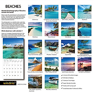 2024 Wall Calendar,Calendar 2024, November 2023 - December 2024, Wall Calendar Sunset, 12" x 24" Opened,Full Page Months Thick & Sturdy Paper for Gift Perfect Calendar Organizing & Planning