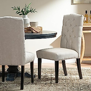 Christopher Knight Home CKH Crown Top Dining Chairs, 2-Pcs Set, Ivory
