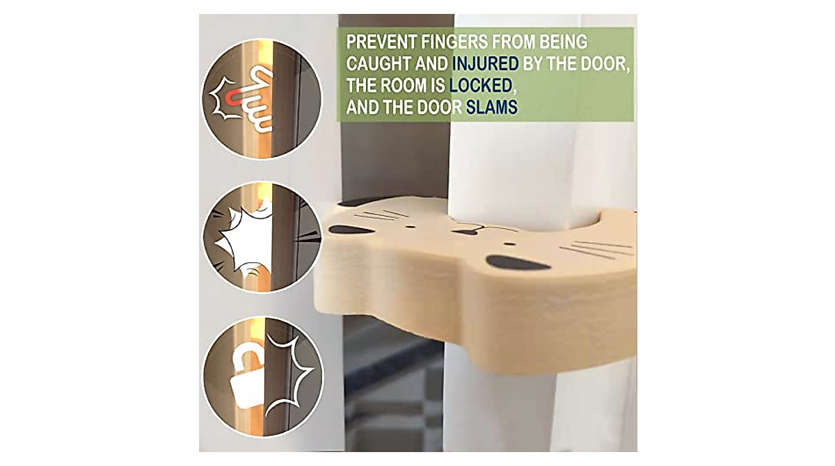 Giv Smil Finger Pinch Guard Pack of 4 | Baby-Proof Door Safety Solution