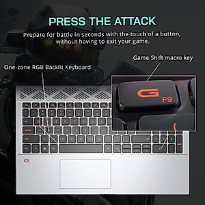 Dell G15 15.6" FHD 120Hz Gaming Laptop, AMD Ryzen 5 6600H, 16GB DDR5 RAM, 1TB PCIe SSD, NVIDIA GeForce RTX 3050, Backlit Keyboard, HD Camera, Win 11 Pro, Gray