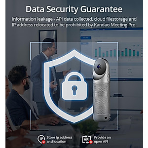 KanDao Meeting Pro 360 Video Conference Camera, 4-in-One AI Smart Tracking Video Conferencing System, Works on Microsoft Teams, Zoom, Google Meet, Skype etc, Hybrid Meeting Room Zooming Camera