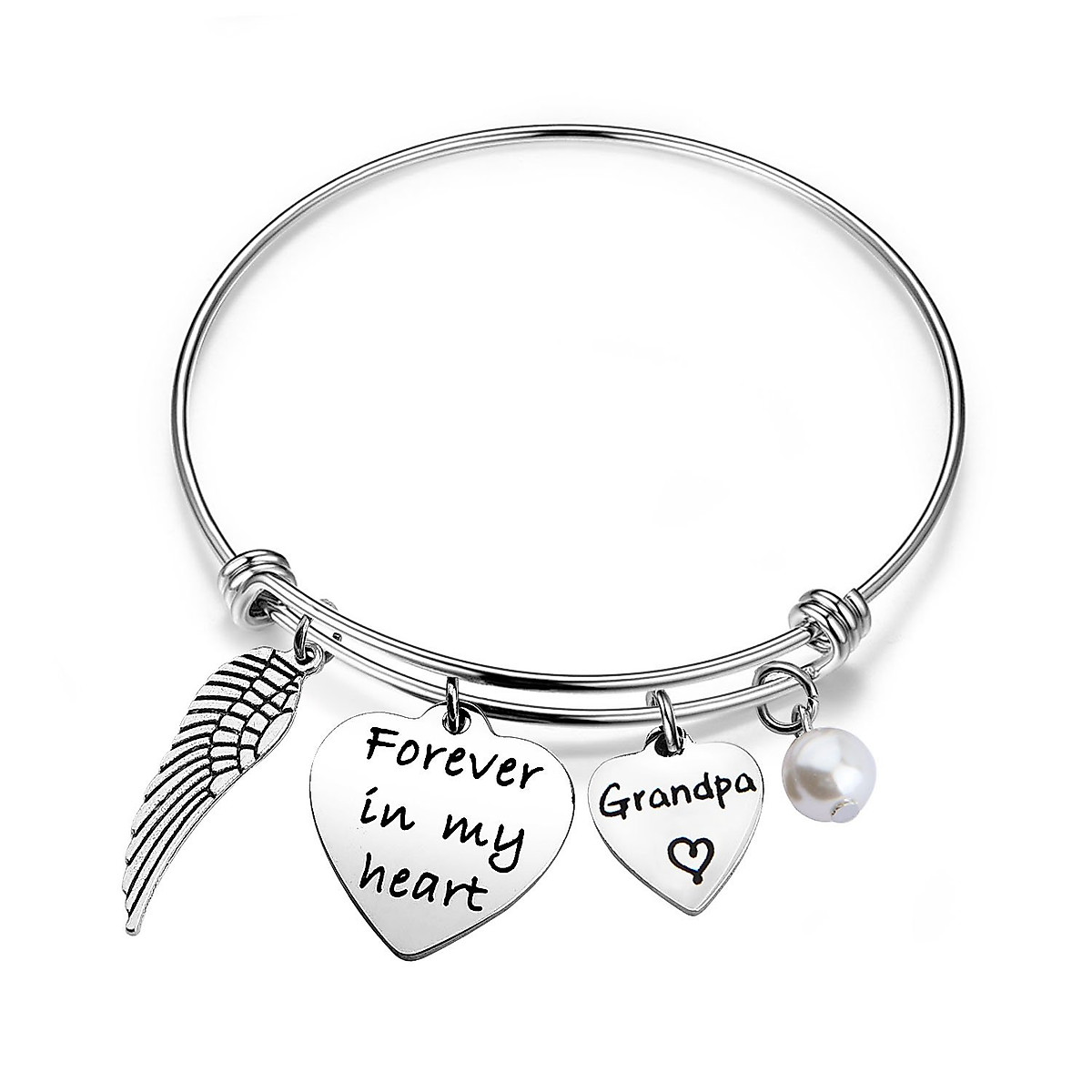 bobauna obauna Memorial Bracelet Sympathy Gift For In Memory Of Loved One (grandpa memorial bracelet)