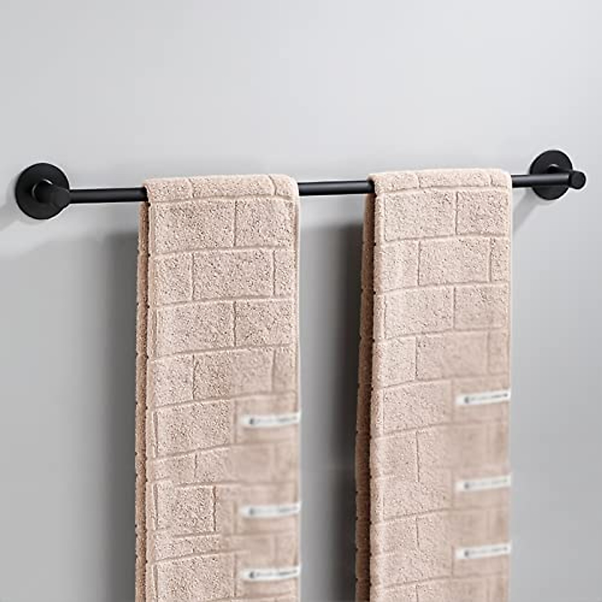 DCFV Bathroom Towel Bar, Hand Towel Holder Kitchen Towel Racks, Rust Proof Bath Accessories, Wall-Mounted Towel Rod Space Aluminum Shower Dishcloths Hanger (Size : 50cm)
