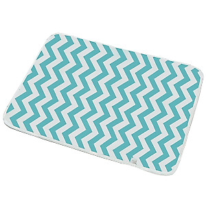 PEKITAS Waterproof Diaper Changing Pads Travel Friendly Super Soft Fabric Size 19.5 x 27.5 inches (Medium,0-1 Year),Cartoon Blue