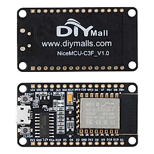 DIYmall NiceMCU-C3F V1.0 ESP32-C3 WiFi+Blue-Tooth Development Board, 4MB Flash 32-bit RISC-V Single-core Processor for IoT Smart Home (Pack of 3)