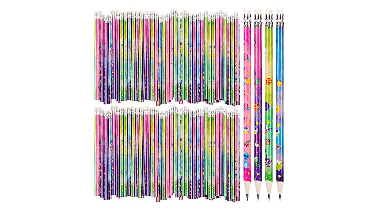 100 Outer Space Pencils Bulk - Fun Galaxy-Themed Writing Supplies