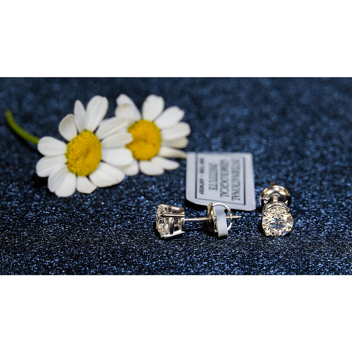 0.33 Carat Lab Grown Diamond Stud Earrings for Women I 14k White Gold Earrings for Her (2/4 cttw, D-E, VS1-VS2) 4-Prong Basket, Secure Screw Back Made in USA by Beverly Hills Jewelers