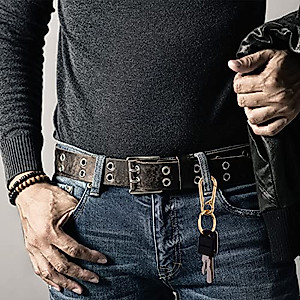 Hapeper Keychain 3 Pieces Metal Keyring Key Ring Chain Clip Keychains