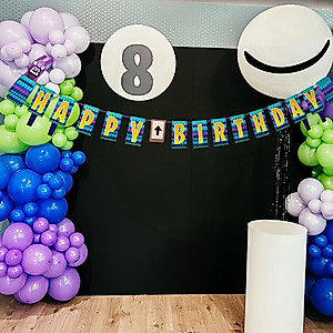 Video Game Party Banner for Nite Video Game Party Supplies for Boys Video Game Party Banner Favors Kids Birthday Decorations