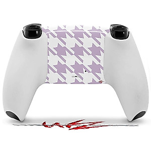 WraptorSkinz Skin Wrap compatible with Sony PS5 DualSense Controller Houndstooth Lavender (CONTROLLER NOT INCLUDED)