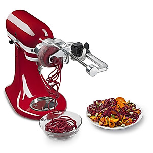 KitchenAid Spiralizer Plus with Peel, Core and Slice and Vegetable Sheet Cutter Attachment Bundle