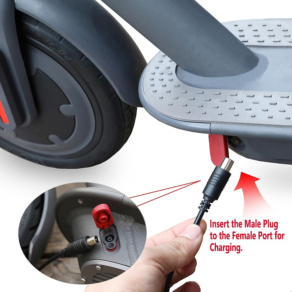 Toeaot 42V 2A Power Adapter for 36V Bird, Lime, Skip, Spin Xiaomi M365,Lime-S,ES1/ES2/ES4 Battery Charger