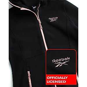 Reebok Women's Jacket - Polar Fleece Sweatshirt Jacket - Lightweight Coat for Women (S-XL), Size Small, Black