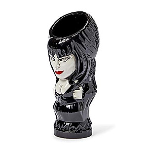 Geeki Tikis Elvira Mistress of the Dark Mug | Official Elvira Collectible Tiki Style Ceramic Cup | Holds 20 Ounces
