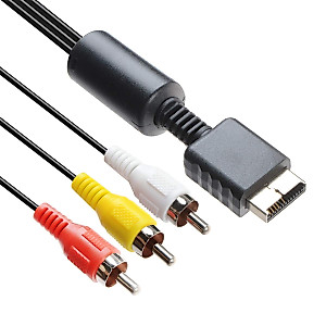 TENINYU Audio Video RCA Cable - Game Console Composite Accessories Connection AV Cable for PS1 PS2 PS3, 6FT