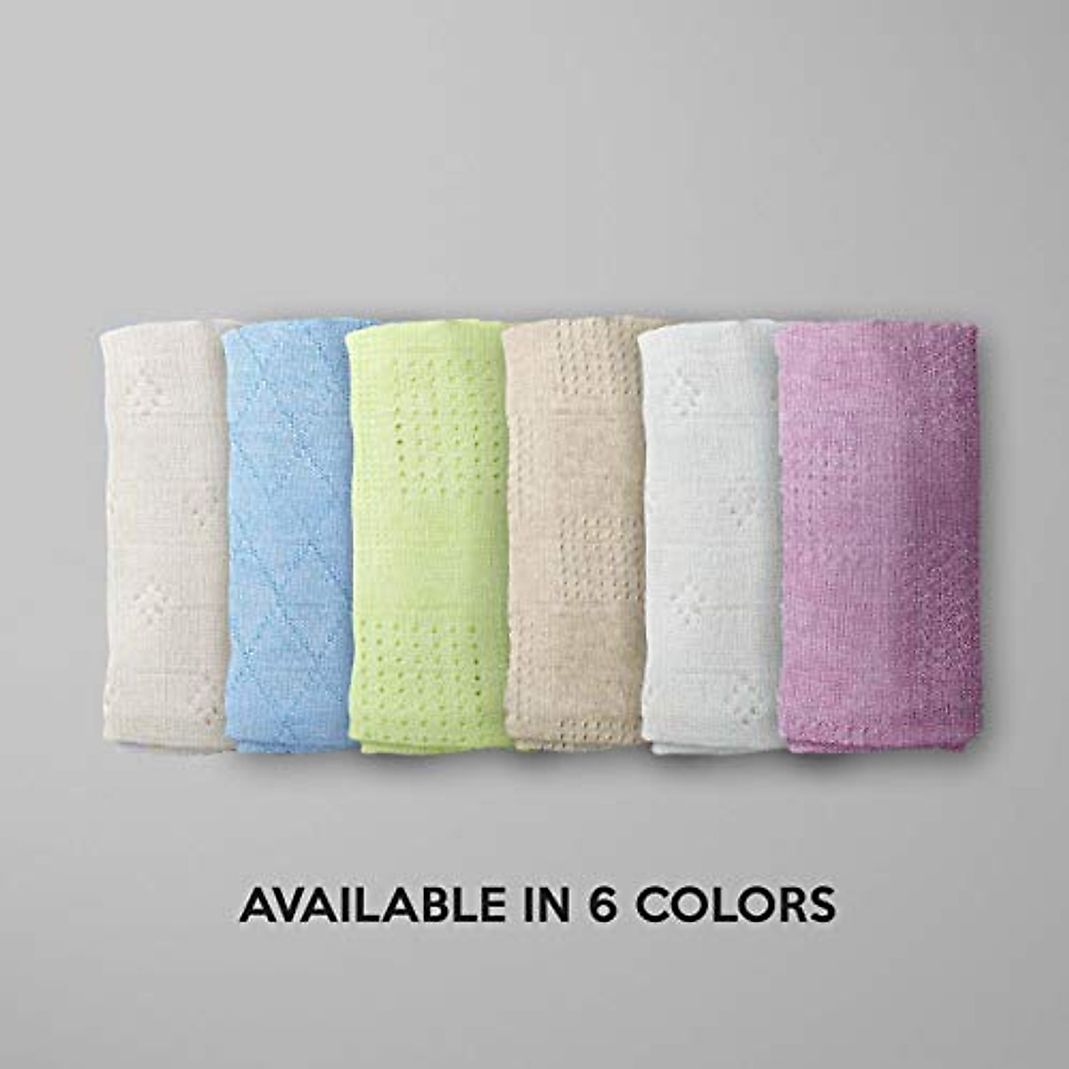 Swaddle Blanket - Baby Essentials | Baptism Christening Dedication Receiving Blankets Baby Wrap for Infant Newborns - Newborn Essentials Must Haves - 100% Viscose Shawls, 80 x 110 cm - White