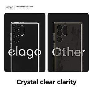 elago Clear Case Designed for Samsung Galaxy S22 Ultra - Precise Camera Cutouts, Sleek and Light Design, Protective Case, Shockproof Bumper Cover, Durable TPU and Polycarbonate Construction