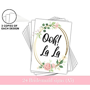 PureRejuva Wedding Dress Shopping Signs Paddles - Say yes to the Dress Props – Ideal for Bridal Dress Shopping Fun with your Bridesmaids (25 Pieces)