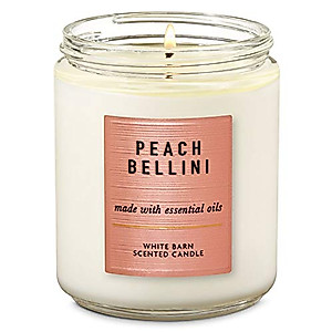Bath & Body Works Peach BELINI Single Wick Candle, 198 g / 7 oz