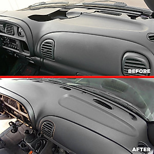 DashSkin American Made (NOT Made in China!) Molded Dash Cover Cap Compatible with 1998 1999 2000 2001 Dodge Ram 1500 (98-02 Ram 2500/3500) in Mist Grey